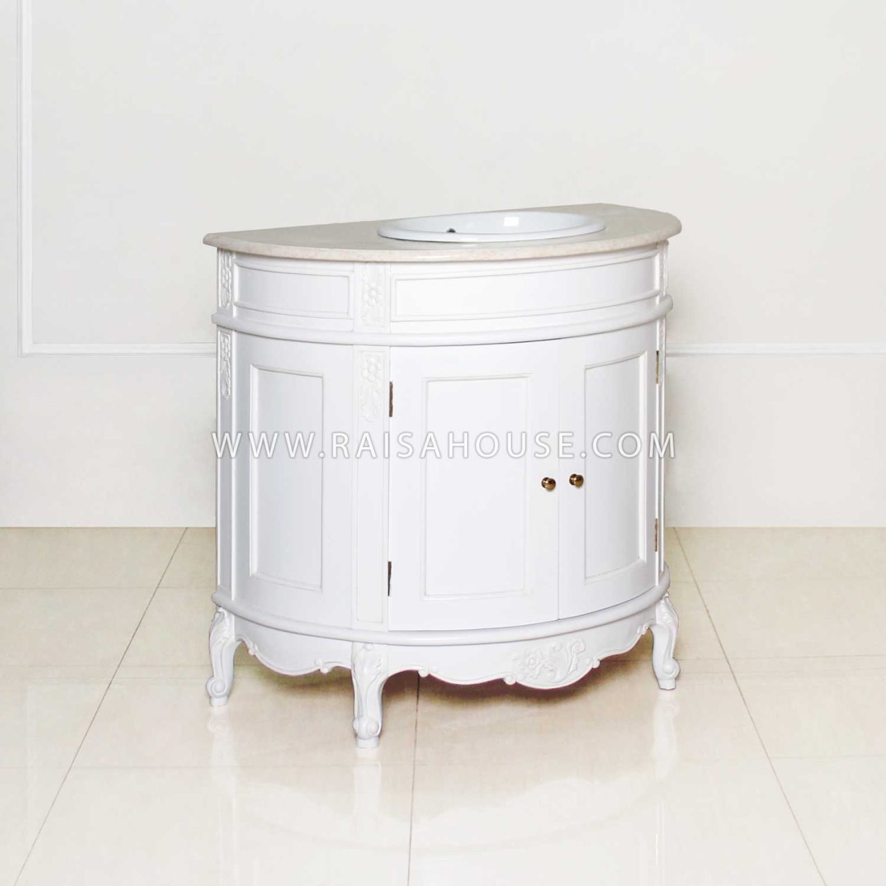 Crescent Vanity Washing Table With Marble Top Wholesale