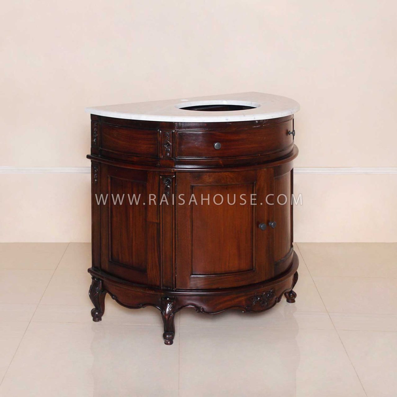 Crescent Vanity Washing Table With Marble Top Wholesale